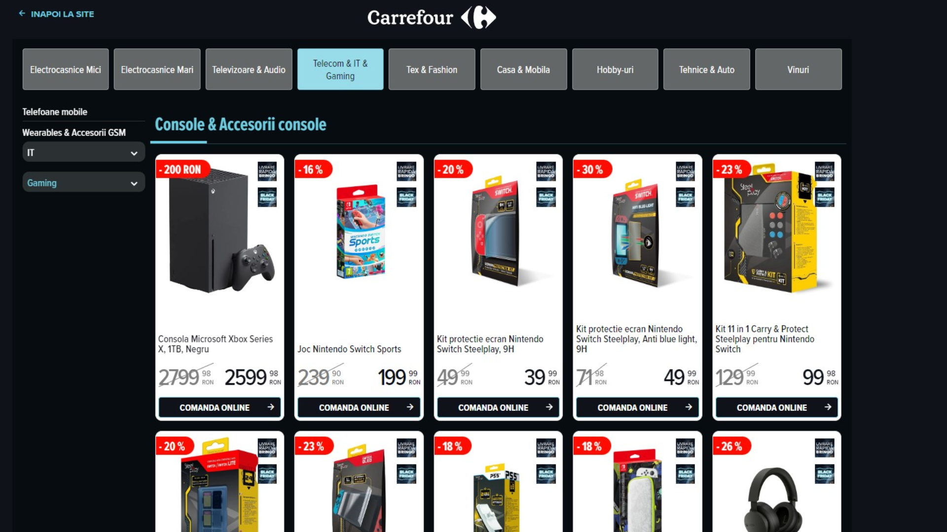 Black Friday 2022 la Carrefour: 5 produse de gaming care chiar au ...