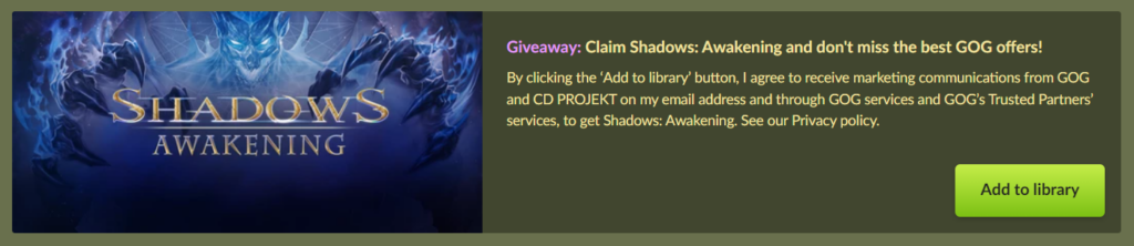 Shadows: Awakening, joc gratuit oferit de GOG. Au început reducerile de vară | Go4Games